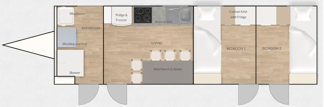 Custom Layout Options | Industrial Caravans | Remote Turnkey Camps